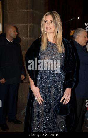 MILAN, 07/12/2022, THEATER AT THE SCALA. OPENING EVENING. Pictured ...