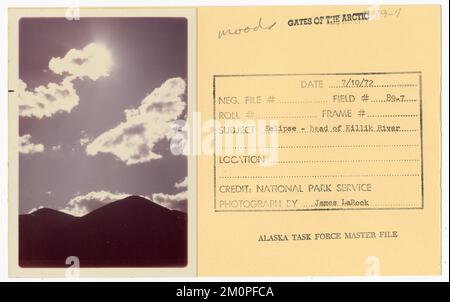 Eclipse - head of Killik River. Alaska Task Force Photographs Stock ...