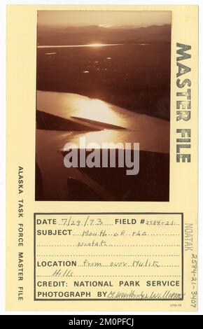 Mouth of the Noatak River. Alaska Task Force Photographs Stock Photo ...