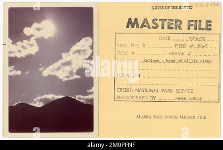 Eclipse - head of Killik River. Alaska Task Force Photographs Stock ...
