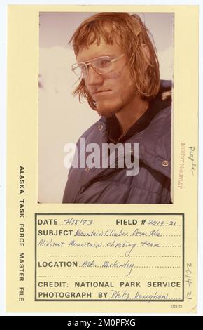 Mountain climber from the Midwest Mountain Climbing team. Alaska Task ...