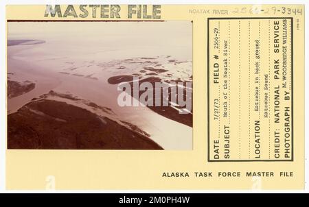 Delta of the Noatak River. Alaska Task Force Photographs Stock Photo ...