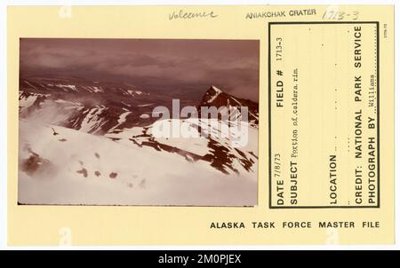 Portion of caldera rim. Alaska Task Force Photographs Stock Photo - Alamy