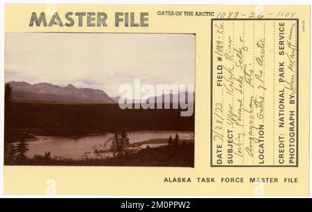 Upper Kobuk River looking toward Lake Selby and Angayucham Mountains ...