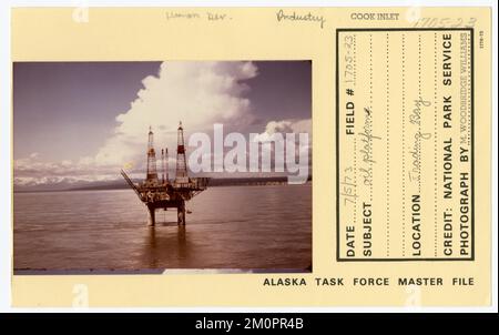 Oil platform. Alaska Task Force Photographs Stock Photo - Alamy