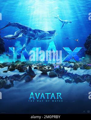 Avatar The Way of Water Poster Stock Photo - Alamy