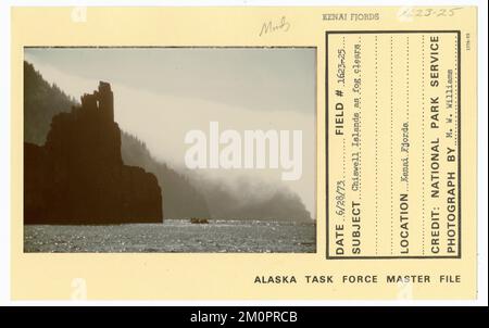 Chiswell Islands as fog clears. Alaska Task Force Photographs Stock ...