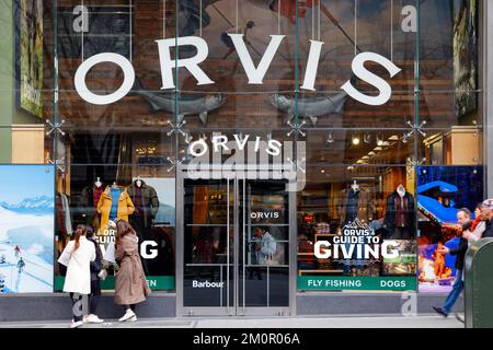 Orvis, 489 5th Ave, New York, NYC storefront of an outdoor lifestyle ...