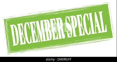 DECEMBER SPECIAL text written on red rectangle stamp sign Stock Photo ...