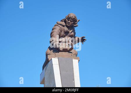 A monument to a Kazakh hero, a pilot for Russia, the Soviet Union ...