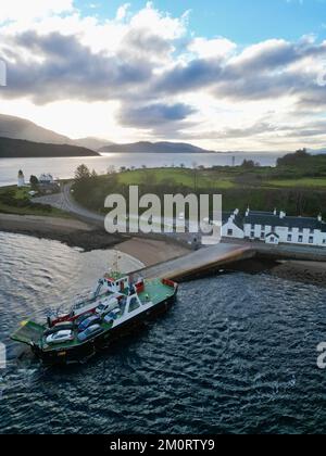 The Corran Ferry with The Inn At Ardgour and the Corran Lodge ...