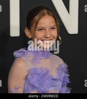 LOS ANGELES - DEC 7: Amie Donald at the M3GAN Premiere at TCL Chinese ...
