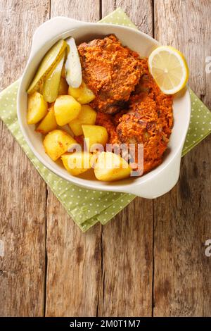 Galinha a Africana African Chicken from Macau served with potatoes ...