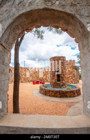 The Ridge Castle in the opal mining town of Lightning Ridge in outback ...
