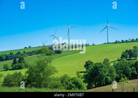 Spain, Principality of Asturias, surroundings of Tineo, landscape on ...