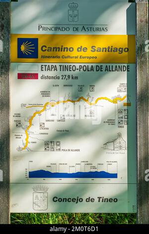 Spain, Principality of Asturias, Tineo, stage on the Camino Primitivo ...