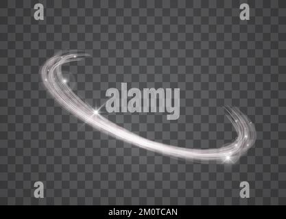 Luminous white lines of speed. Light glowing effect. Abstract motion ...
