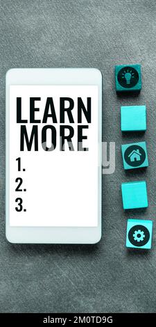 Text caption presenting Learn More. Business showcase Deepen knowledge ...