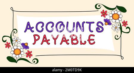 Inspiration showing sign Accounts Payable, Conceptual photo money owed ...