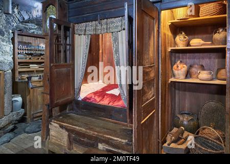 France, Cantal, Val d'Arcomie, Loubaresse, Charmensac, the cheese farm ...