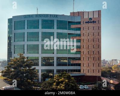 Gurgaon, India - Global Business Park Buildings and offices Stock Photo ...