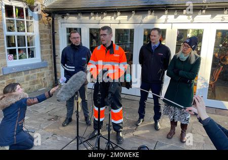 Richard Sansom, East Midlands Network Director, Cadent, speaks to the ...