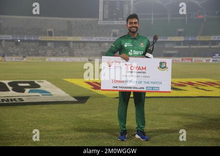 Mehedy Hasan Miraz become the man of the match during Bangladesh-India ...