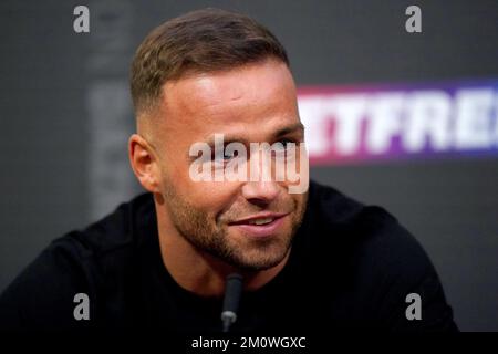 Felix Cash during a press conference at Aspire, Leeds. Picture date ...