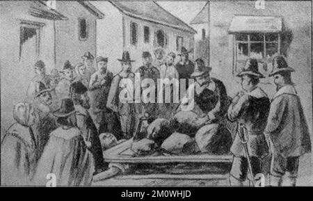 Giles Corey was pressed to death during the Salem Witch Trials in the ...