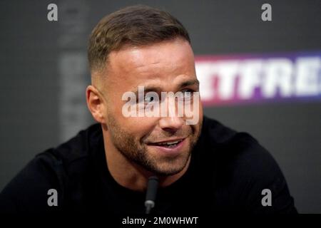 Felix Cash during a press conference at Aspire, Leeds. Picture date ...