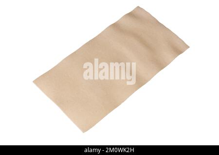 rectangular sheet of dough for lasagna isolated on white background ...