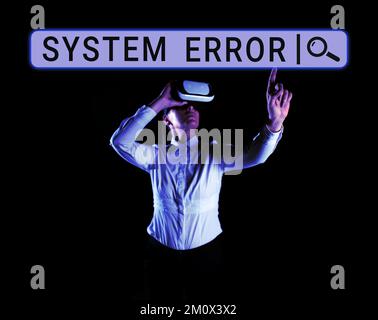 Conceptual display System Error, Internet Concept Technological failure ...