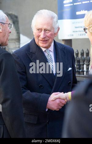 King Charles III greets the Duke of Edinburgh during day two of Royal ...