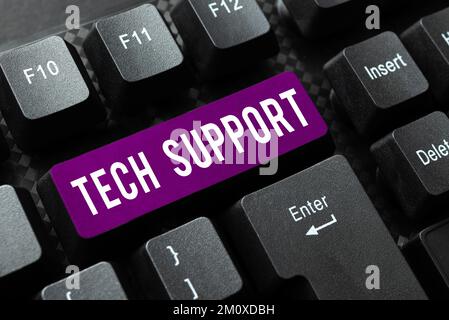 Conceptual caption Tech Support, Internet Concept Assisting individuals ...