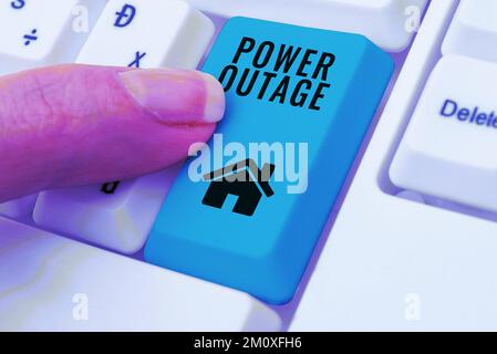 Conceptual display Power Outage. Business concept The ability to ...