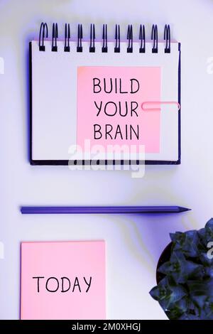 Sign displaying Brain Training. Conceptual photo mental activities to ...