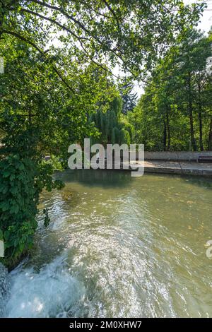VELINGRAD, BULGARIA - JUNE 29, 2021: Center of famous spa resort of ...