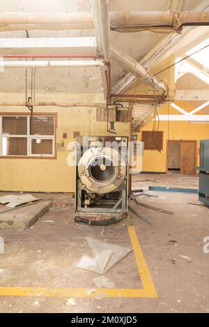 A washer in the abandoned laundry Stock Photo - Alamy