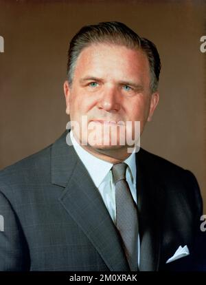 James E. Webb, NASA Administrator from 1961 to 1968, is shown in this ...