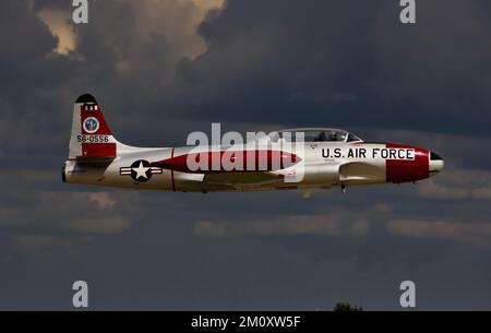 Lockheed T33 USAF jet trainer Stock Photo - Alamy