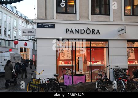 Copenhagen/Denmark/08 December 2022/ Pandora jewellery store on ...
