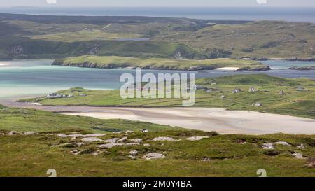 Uig Bay at Crowlista View, Uig, Lewis, Isle of Lewis, Hebrides, Outer ...