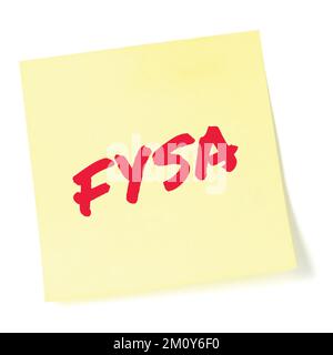 For your situational awareness acronym FYSA red marker written military ...
