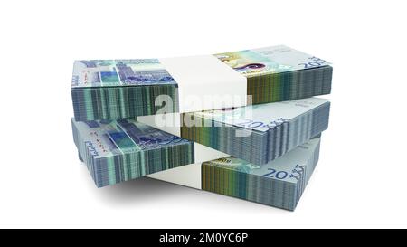 3D Stack of Kuwaiti dinar notes Stock Photo - Alamy