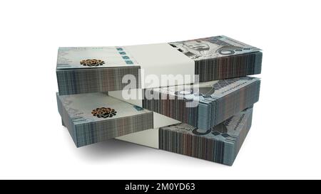 3D Stack of Saudi riyal notes Stock Photo - Alamy