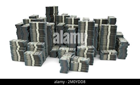 3D Stack of Saudi riyal notes Stock Photo - Alamy