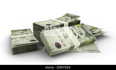 3D Stack of Saudi riyal notes Stock Photo - Alamy
