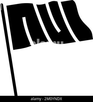 empty flag glyph icon vector illustration Stock Vector Image & Art - Alamy