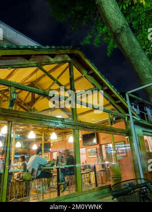 Taiwan, MAR 5 2010 - Night view of the First Full Moon Festival ...