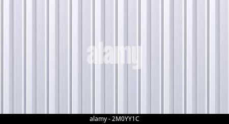 White corrugated iron sheets seamless pattern of fence or warehouse ...